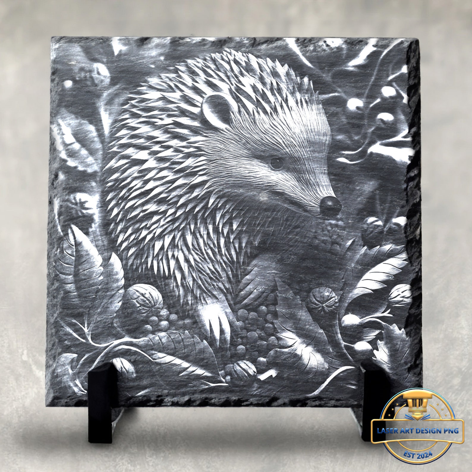 3D Hedgehog Laser Engraving File: Illusion Art PNG (digital Download ...