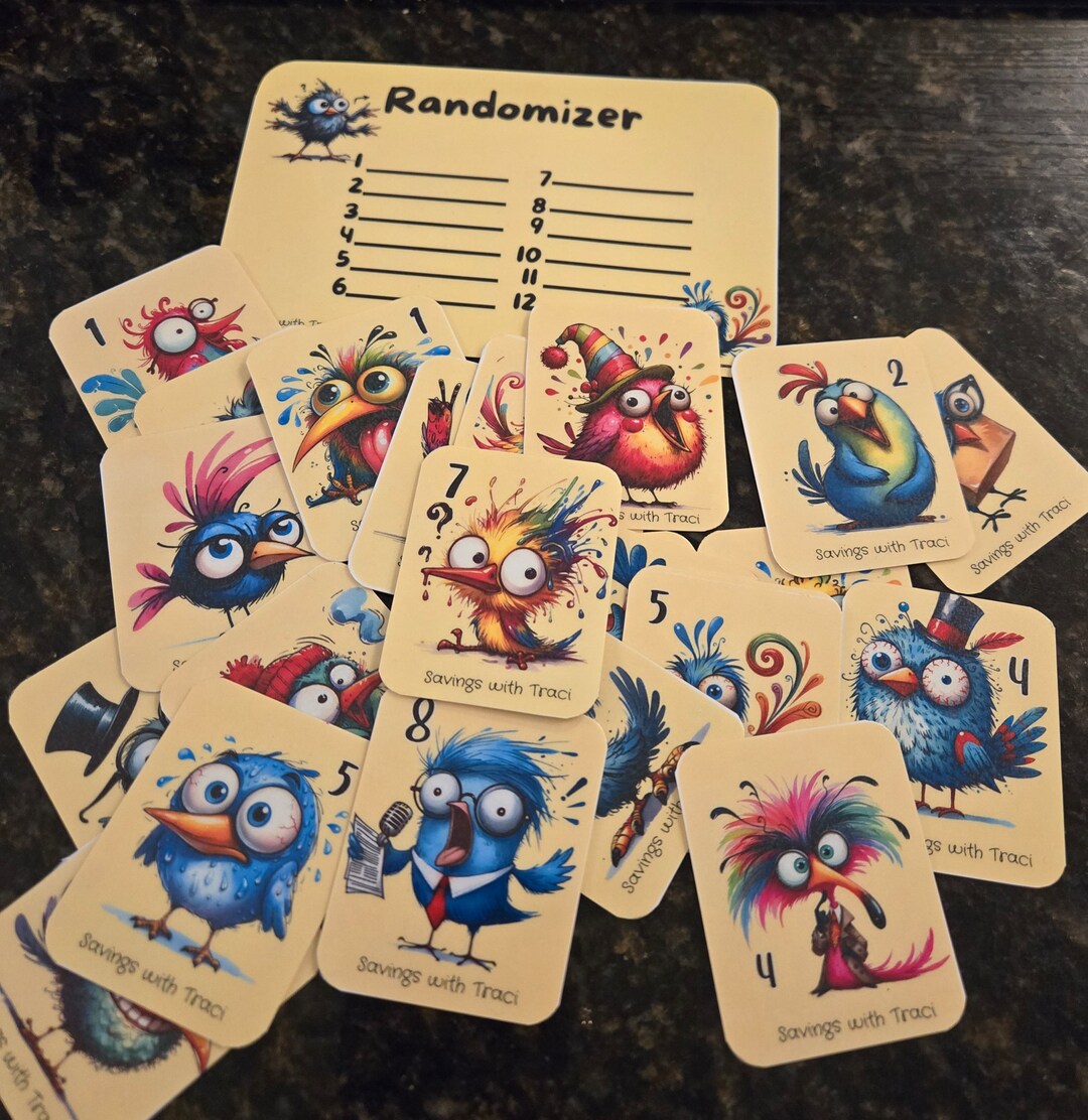 Randomizer Dashboard and Cards - Etsy