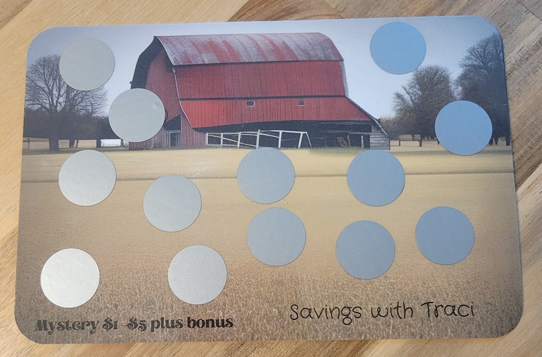 Red Barn Savings Challenge - Etsy
