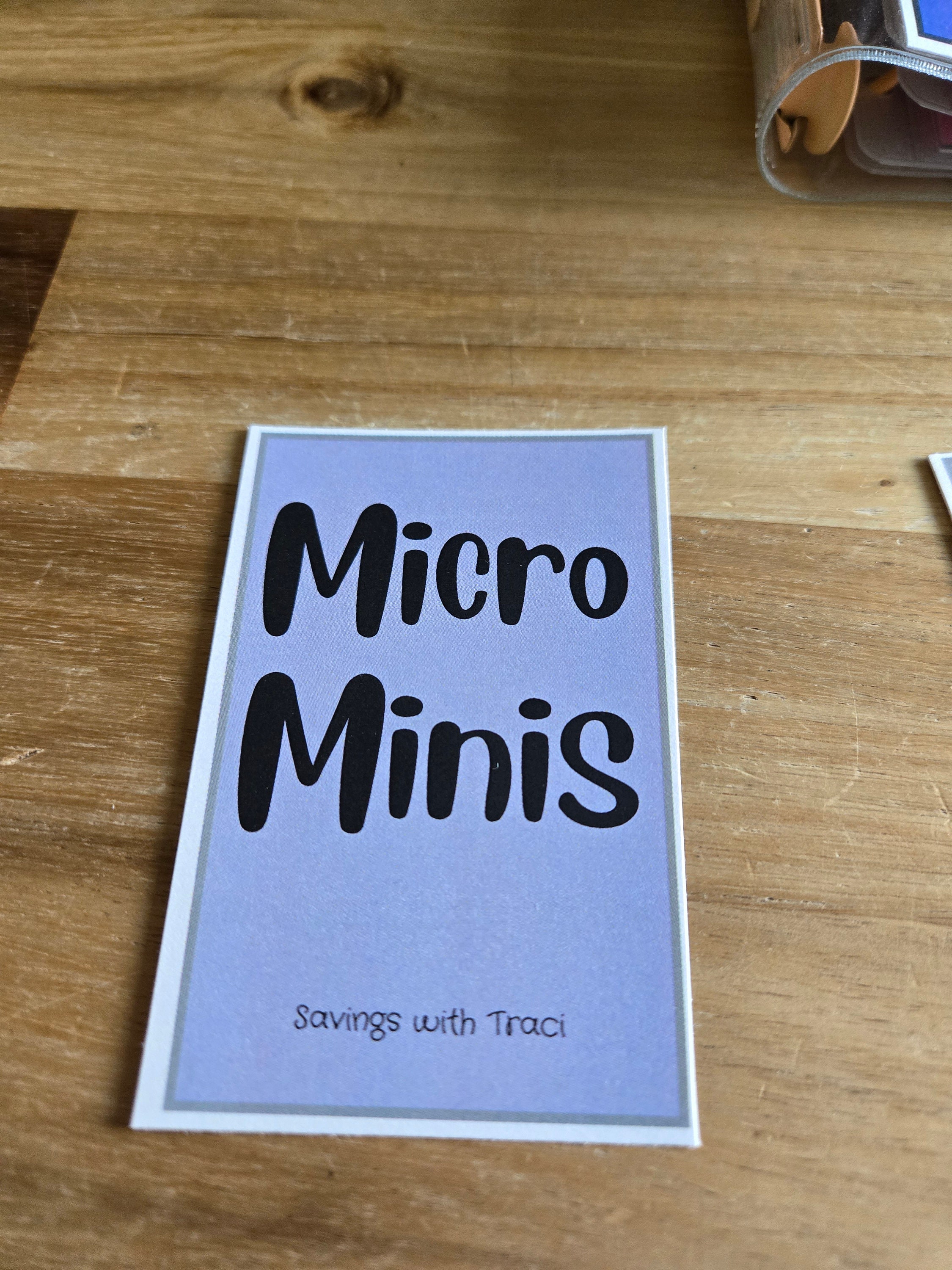 Micro Mini Challenge Binder - Etsy