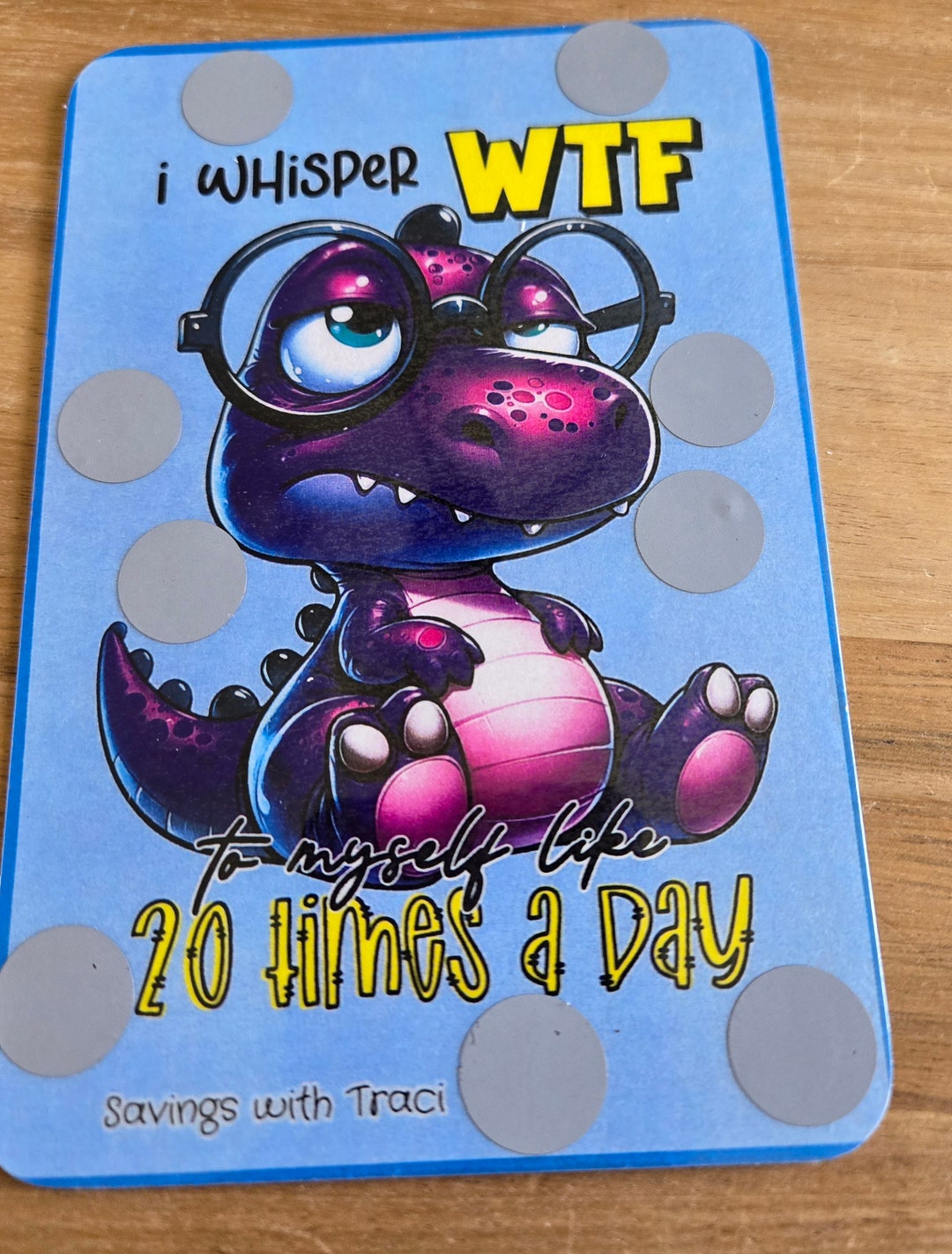 WTF Dino Scratch and Save - Etsy