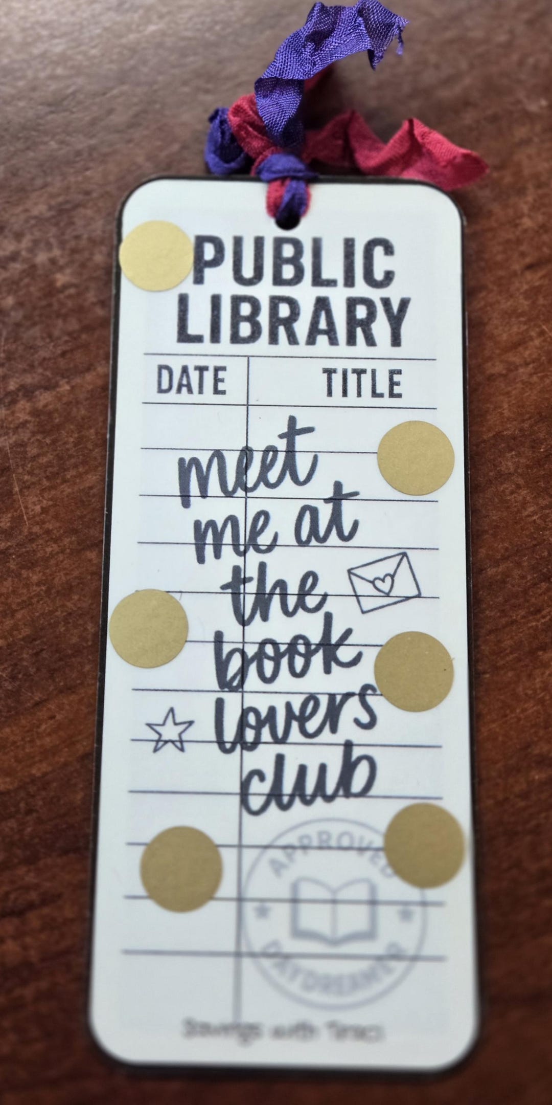 Public Library Bookmark - Etsy