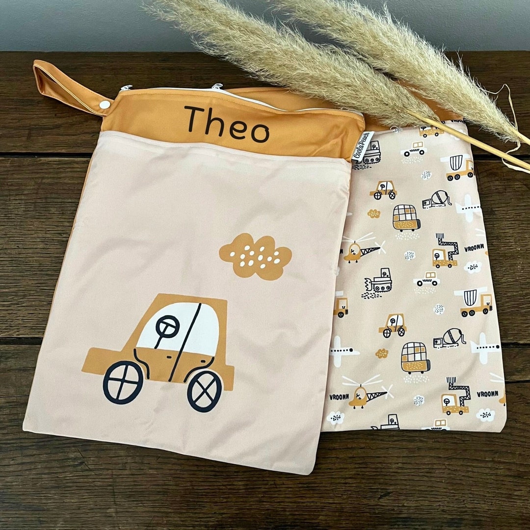 Personalized Wet Bags, Set of 2, Wet Bags for Kindergarten, 30 X 40 Cm ...