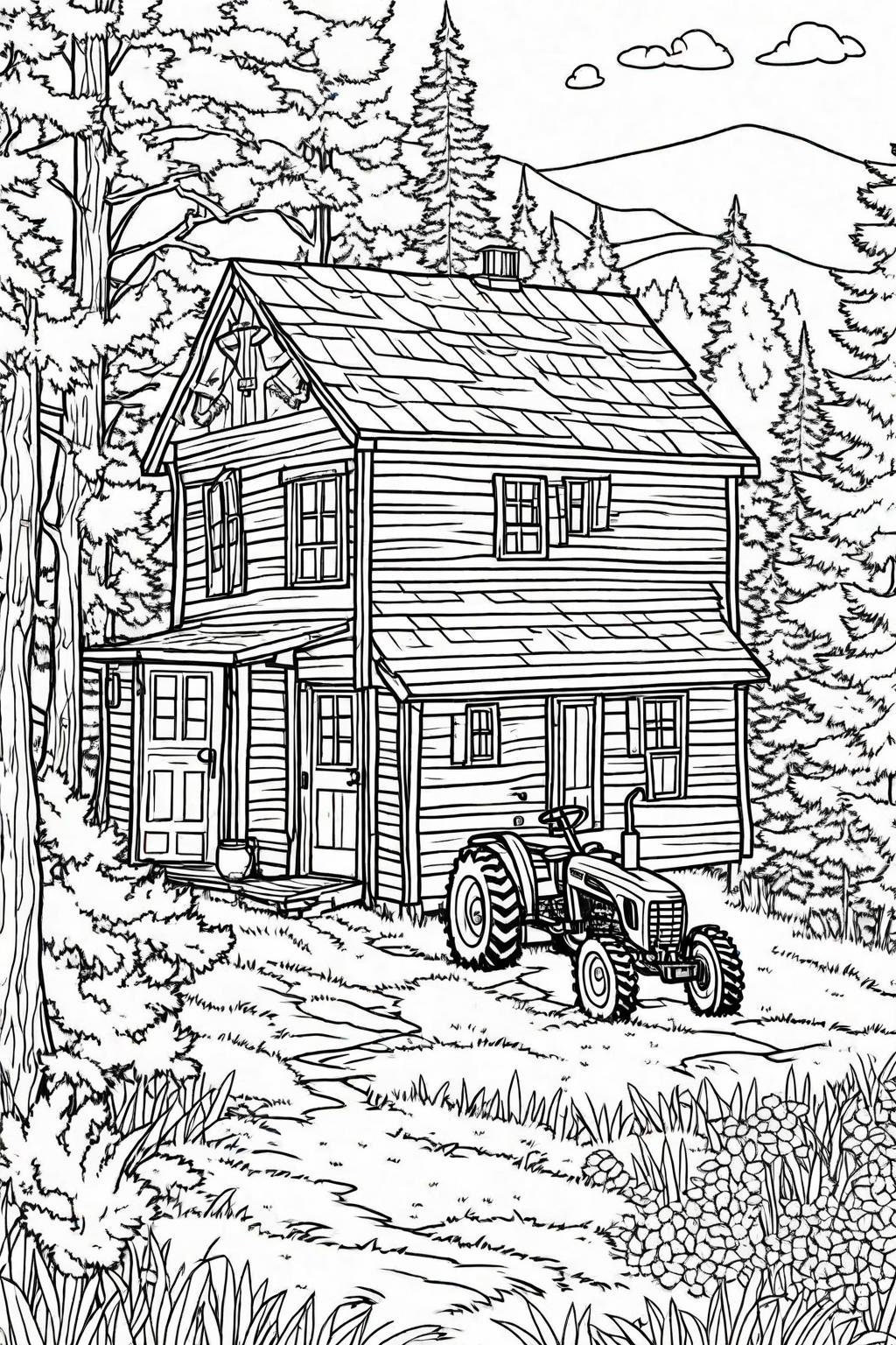 Cozy Wood Cabins Colouring Book - Etsy