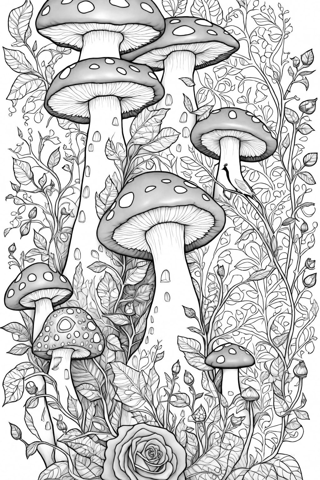 Fungi & Things Colouring Pages - Etsy