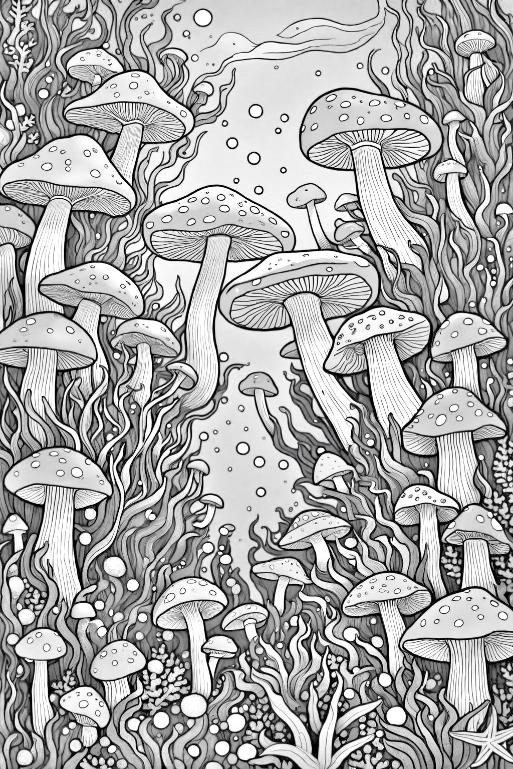 Fungi & Things Colouring Pages - Etsy