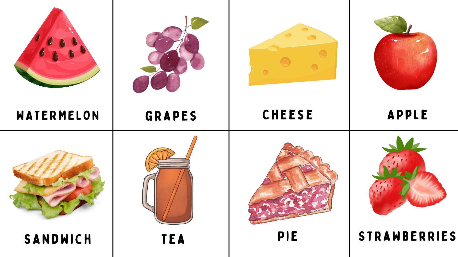 24 Picnic Vocabulary Cards I Flashcards I Picture Cards I Communication ...