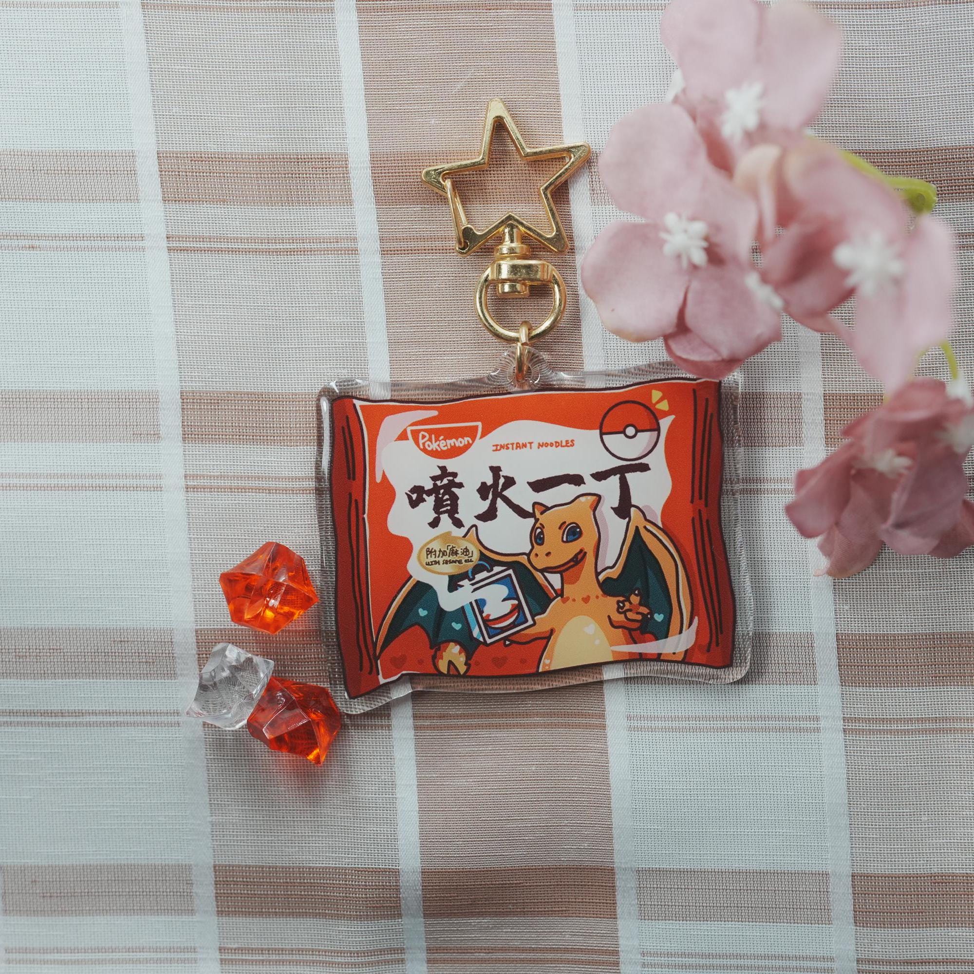 Pokemon Starters Cup Noodles Acrylic Keychain - Etsy