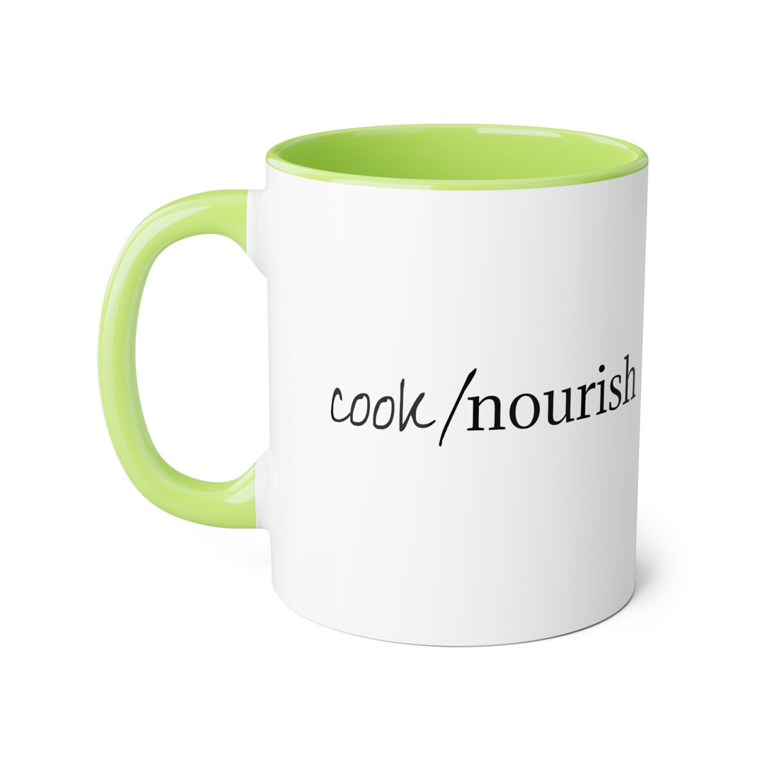 Cook/nourish Daily Inspiration Accent Mugs, 11oz - Etsy