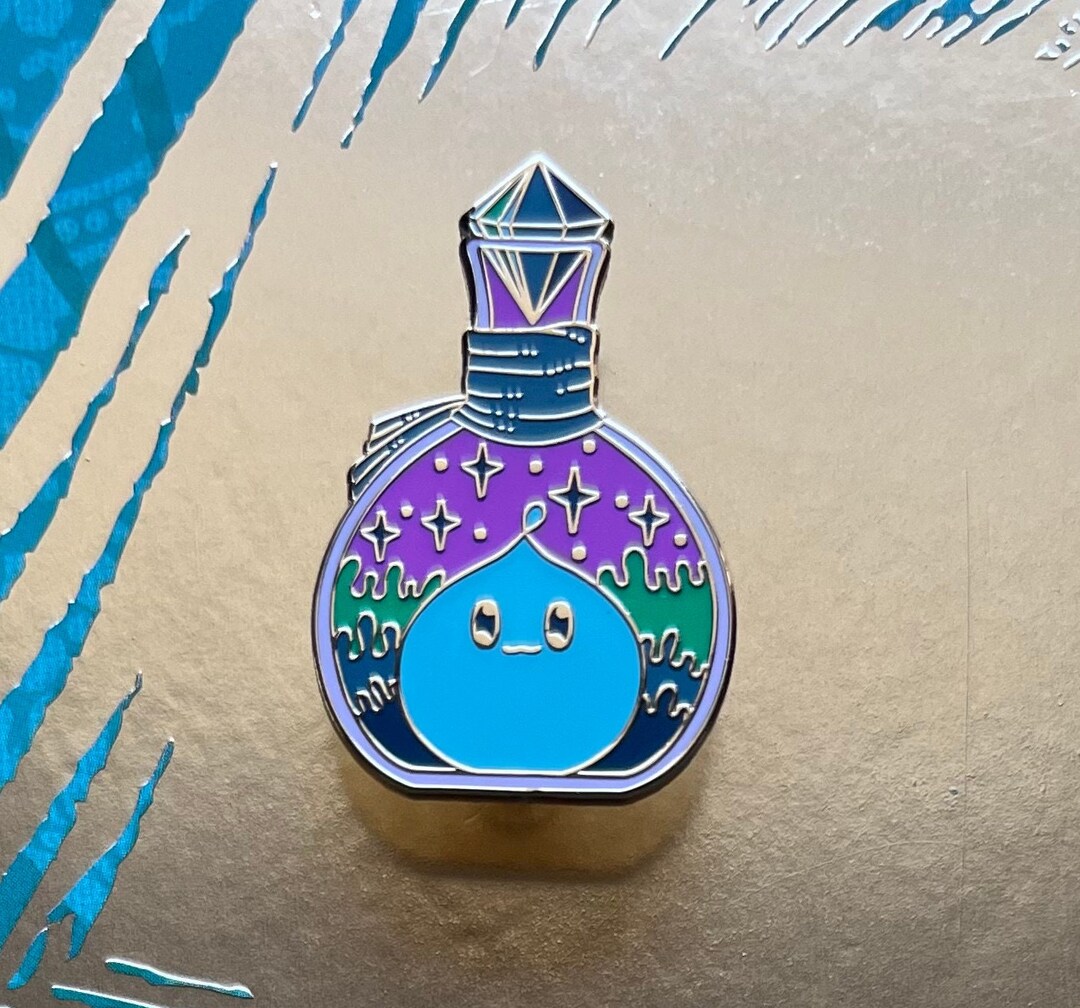 Happy Potion Slime Enamel Pin - Etsy
