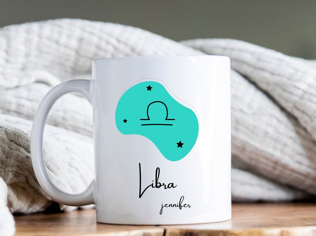 Libra Personalized Mug, Libra Custom Coffee Mug, Libra Zodiac Mug ...