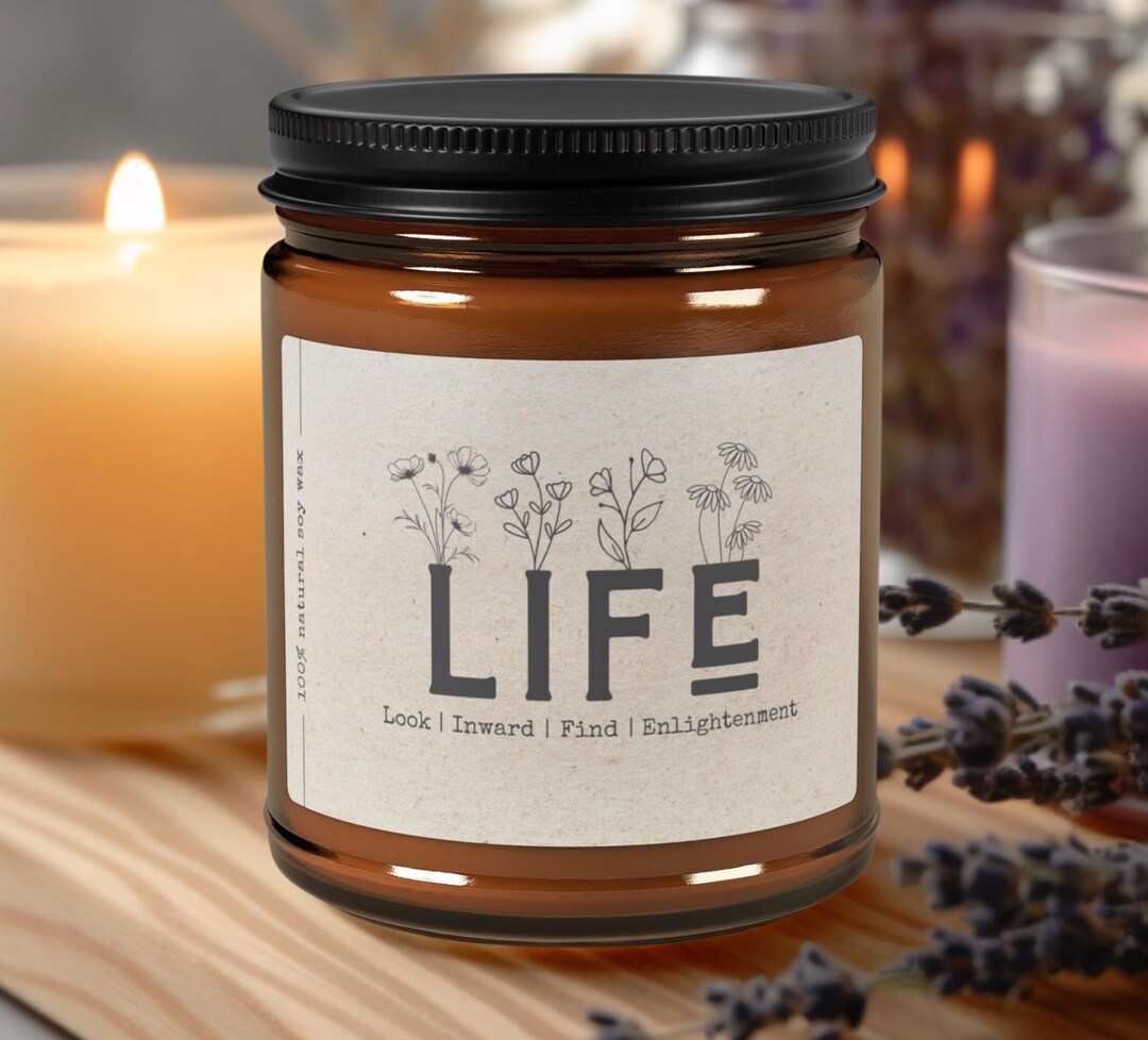 Inspirational & Motivational Life. Positive Candle, Self Love Candle ...