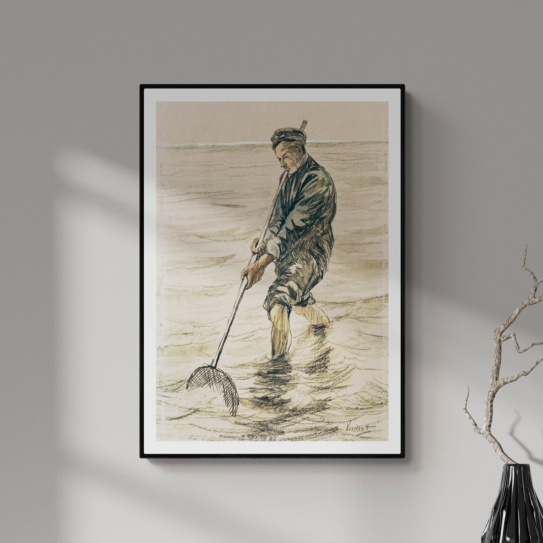 Vincent Van Gogh the Shell Fisherman 18631890 Classic Maritime Artwork ...