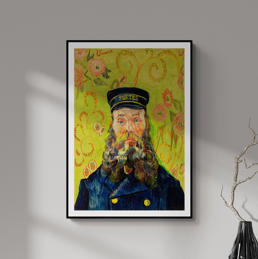 Vincent Van Gogh Portrait of the Postman Joseph Roulin 1888 Vintage ...