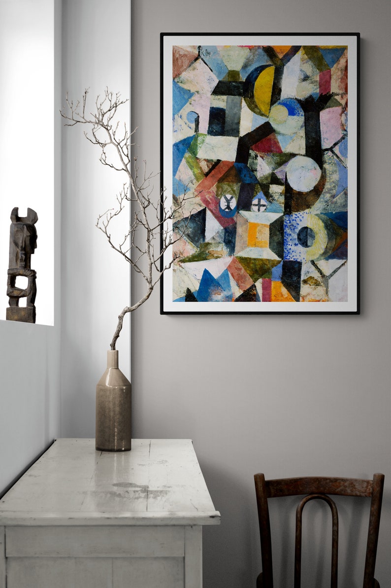 Paul Klee Composition With the Yellow Half-moon and the Y 1918, Cubist ...