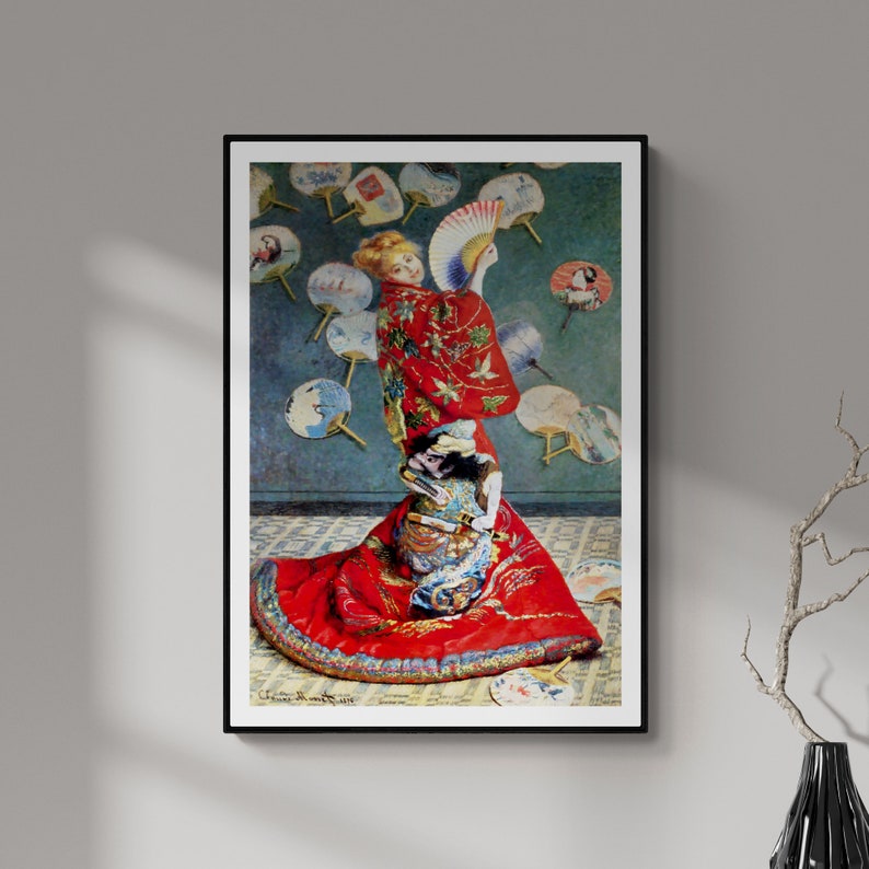 Claude Monet Camille Monet in Japanese Costume 1876 Exotic Fashion Art ...