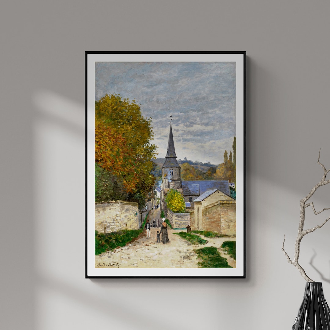 Claude Monet Street in Sainte-adresse 1867 Classic French Townscape ...