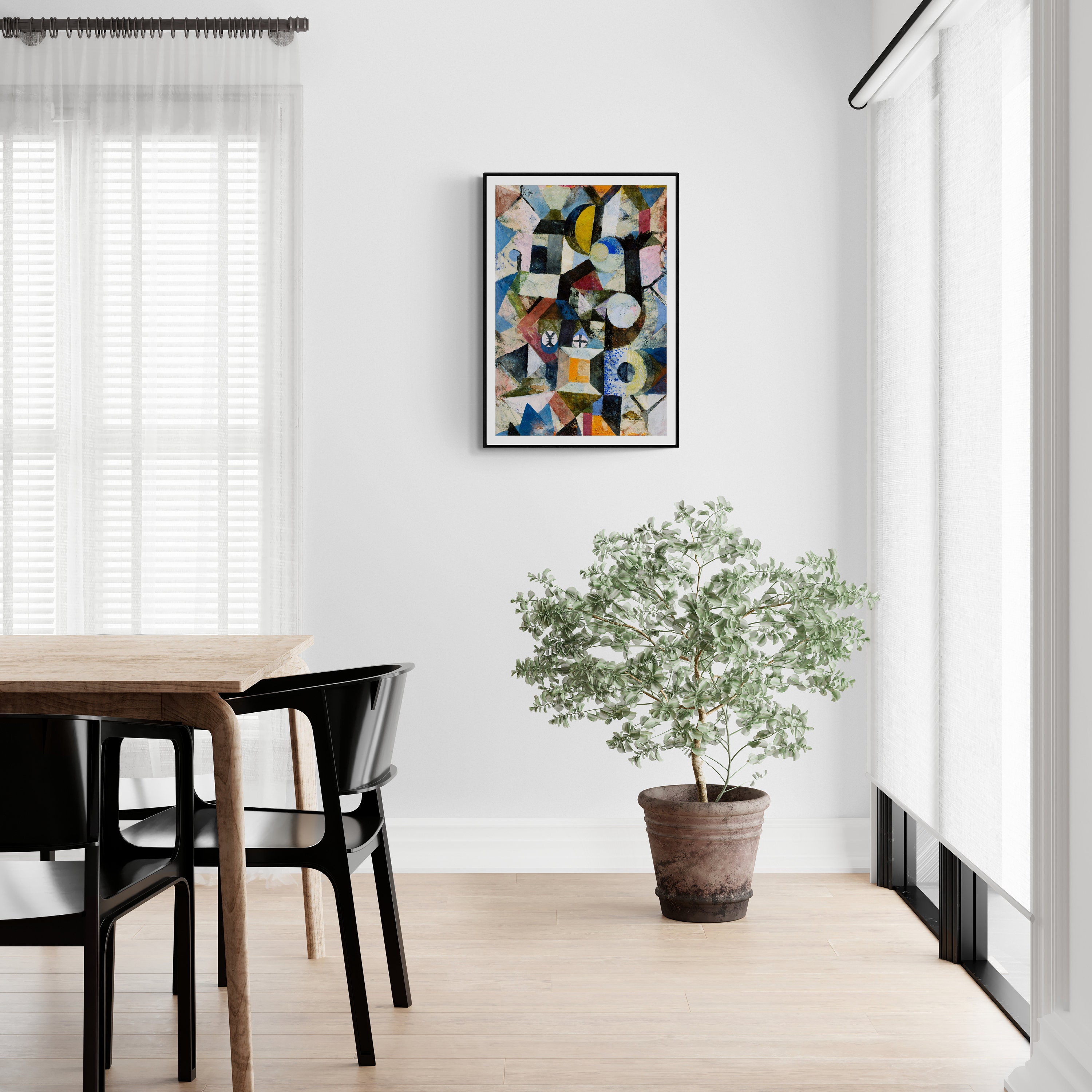 Paul Klee Composition With the Yellow Half-moon and the Y 1918, Cubist ...