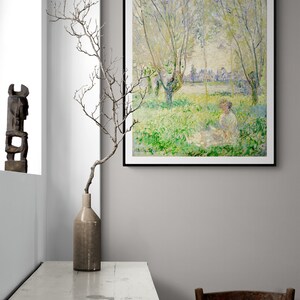Claude Monet Woman Seated Under the Willows 1880 Peaceful Solitude Art ...