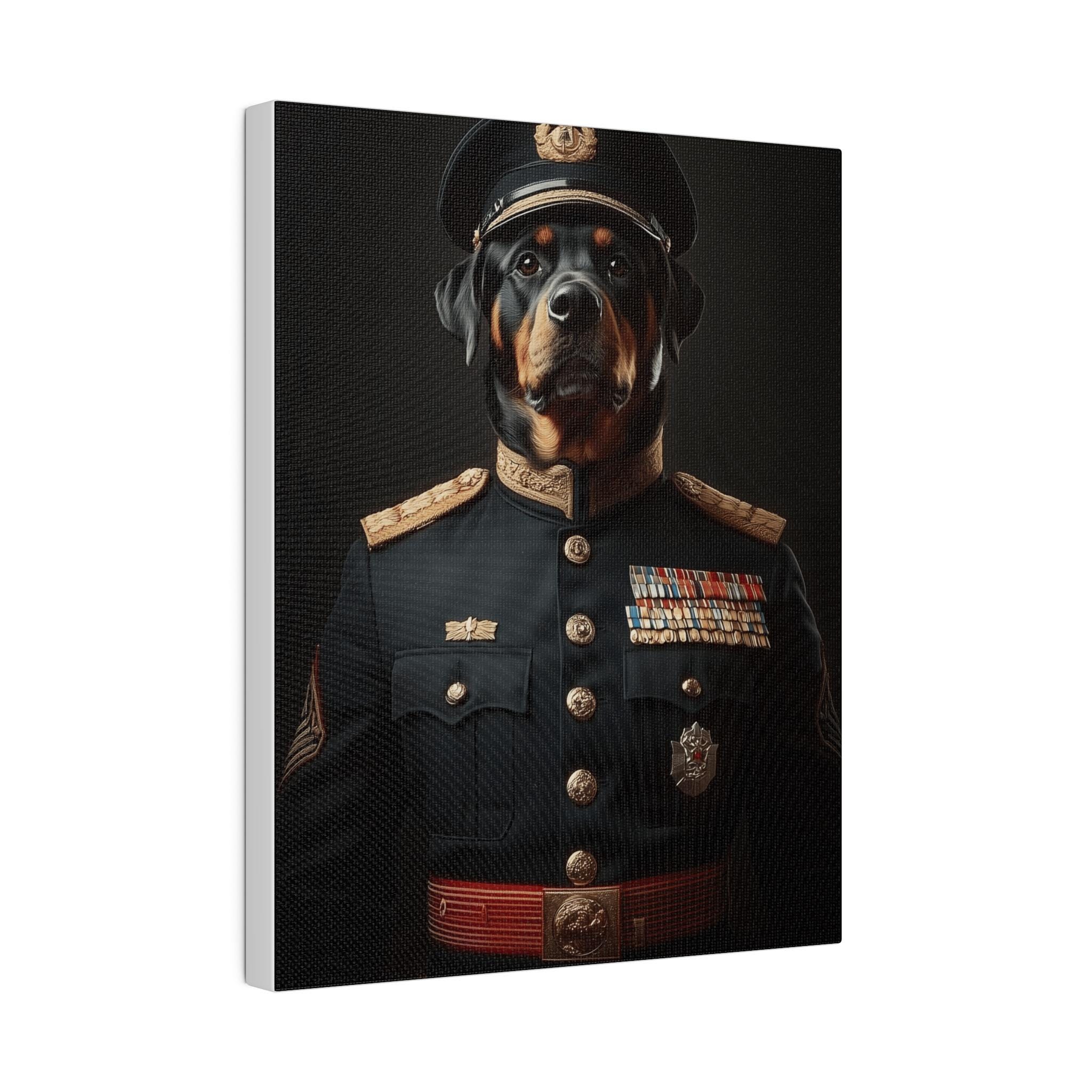 Rottweiler Military Wall Art Patriotic Dog Décor for Army, Air Force ...