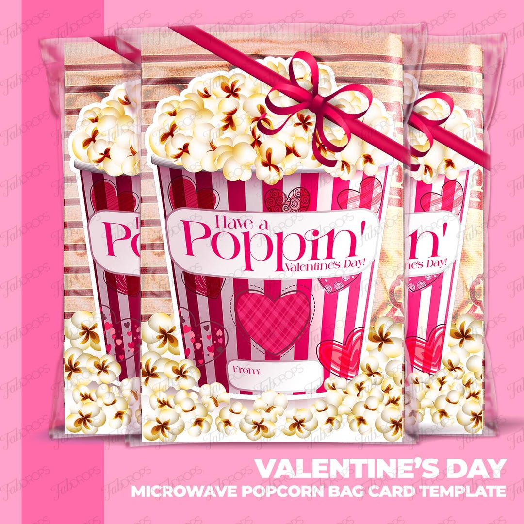 Have a Poppin' Valentine's Day Digital Download Popcorn-themed ...