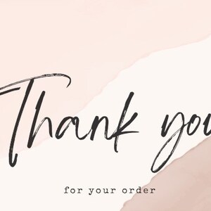 Thank You Card Pink - Etsy