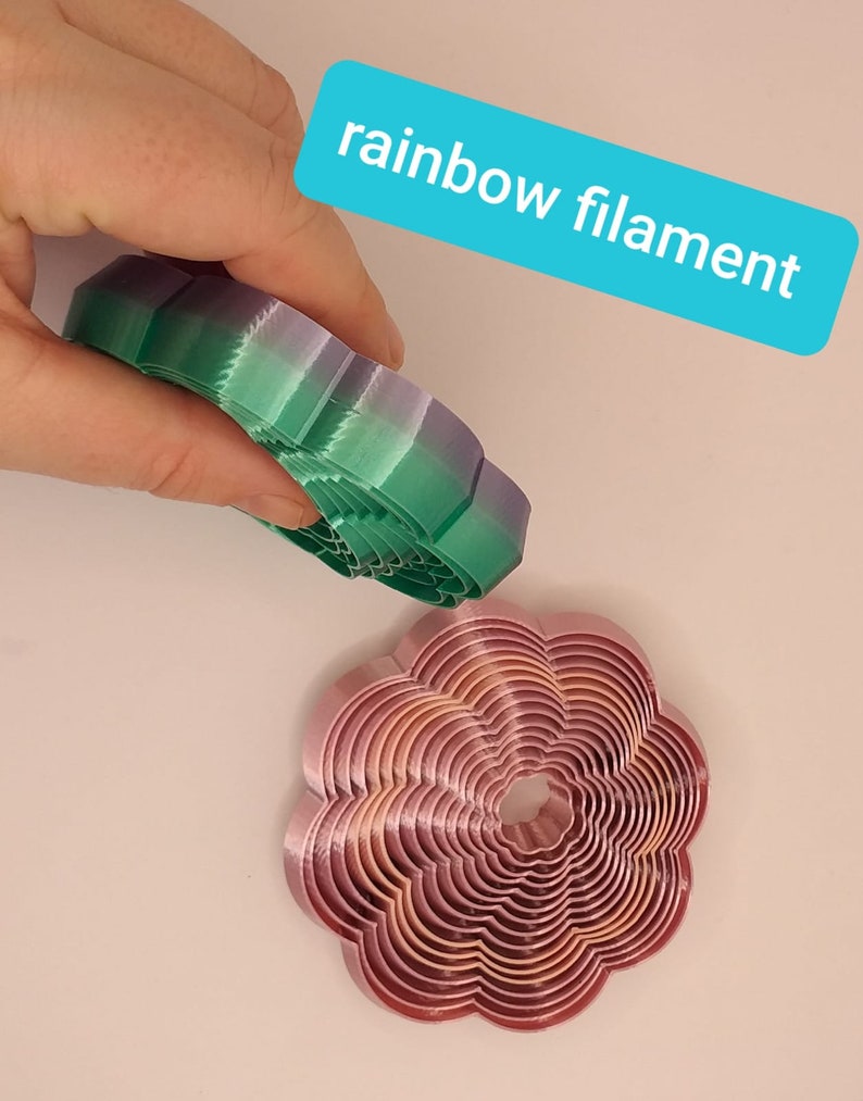 Fidget Flower Tornado 3D Printed in PLA + - Etsy UK