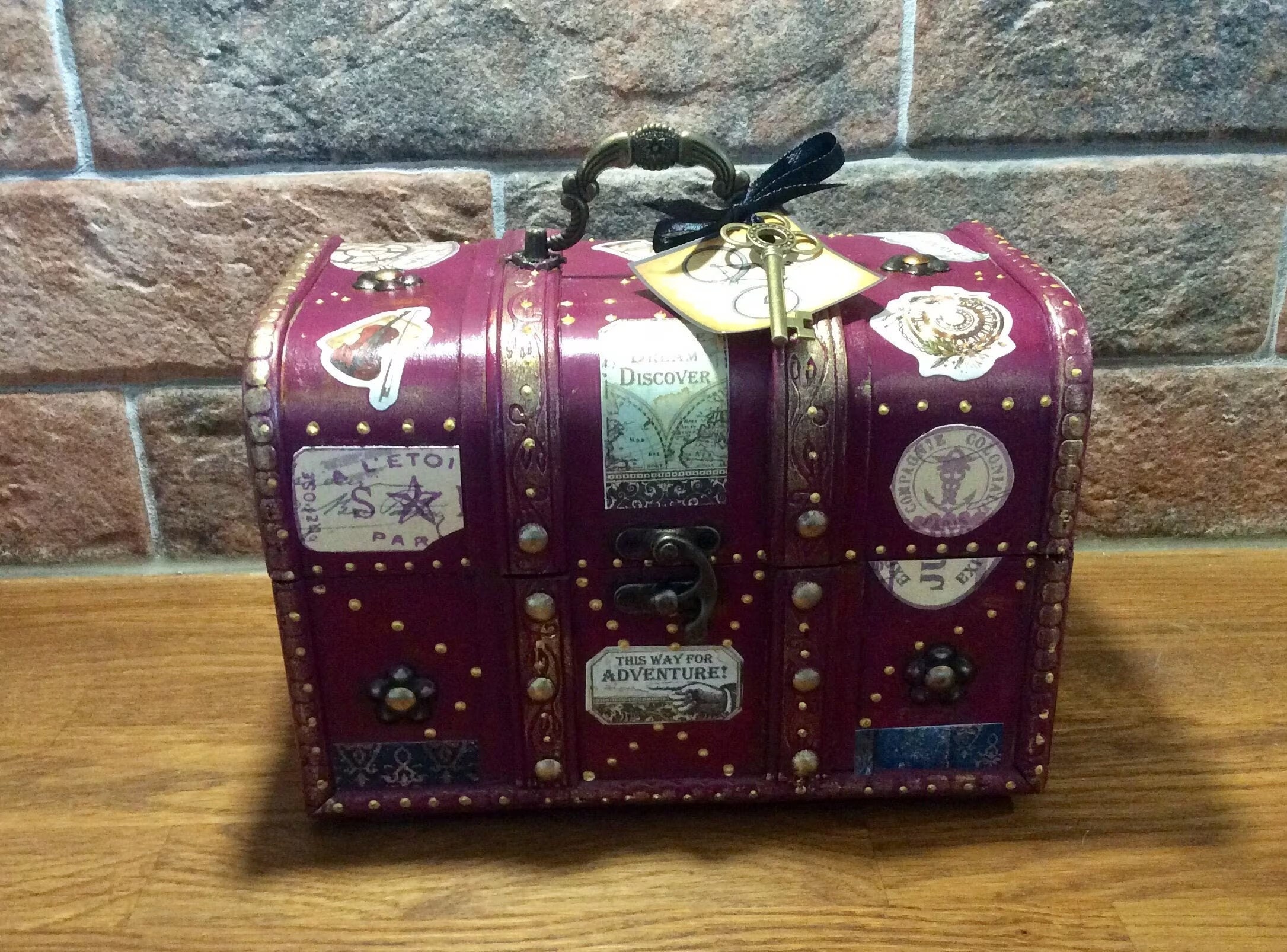 Steampunk Jewellery Box, Steampunk Treasure Chest. Keepsakes Box ...