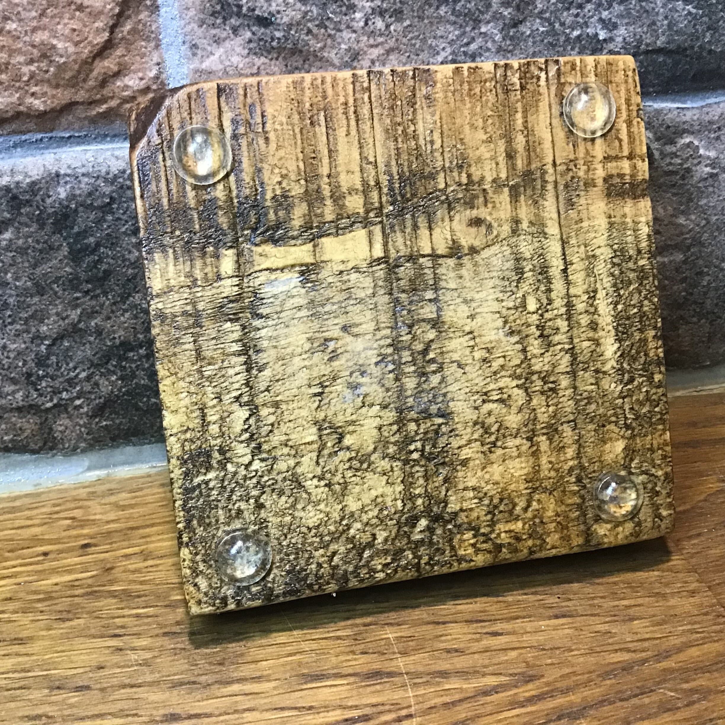 Handcrafted Solid Wood Coasters, Set of Two Either Poppies, Bumblee Bee ...