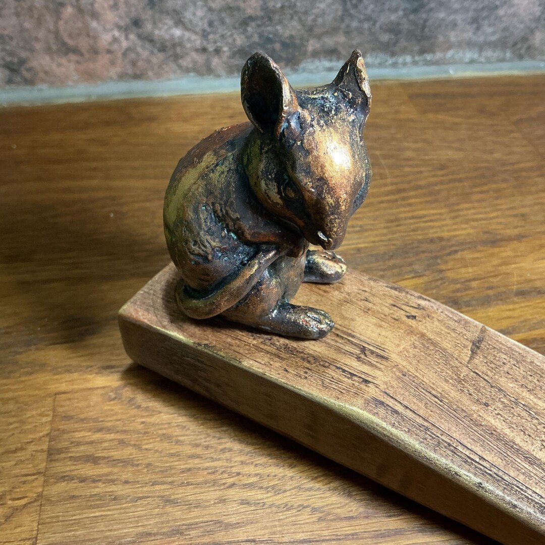 Handcrafted Rustic Mouse Door Stop, Mouse-door Wedges, Country Style ...