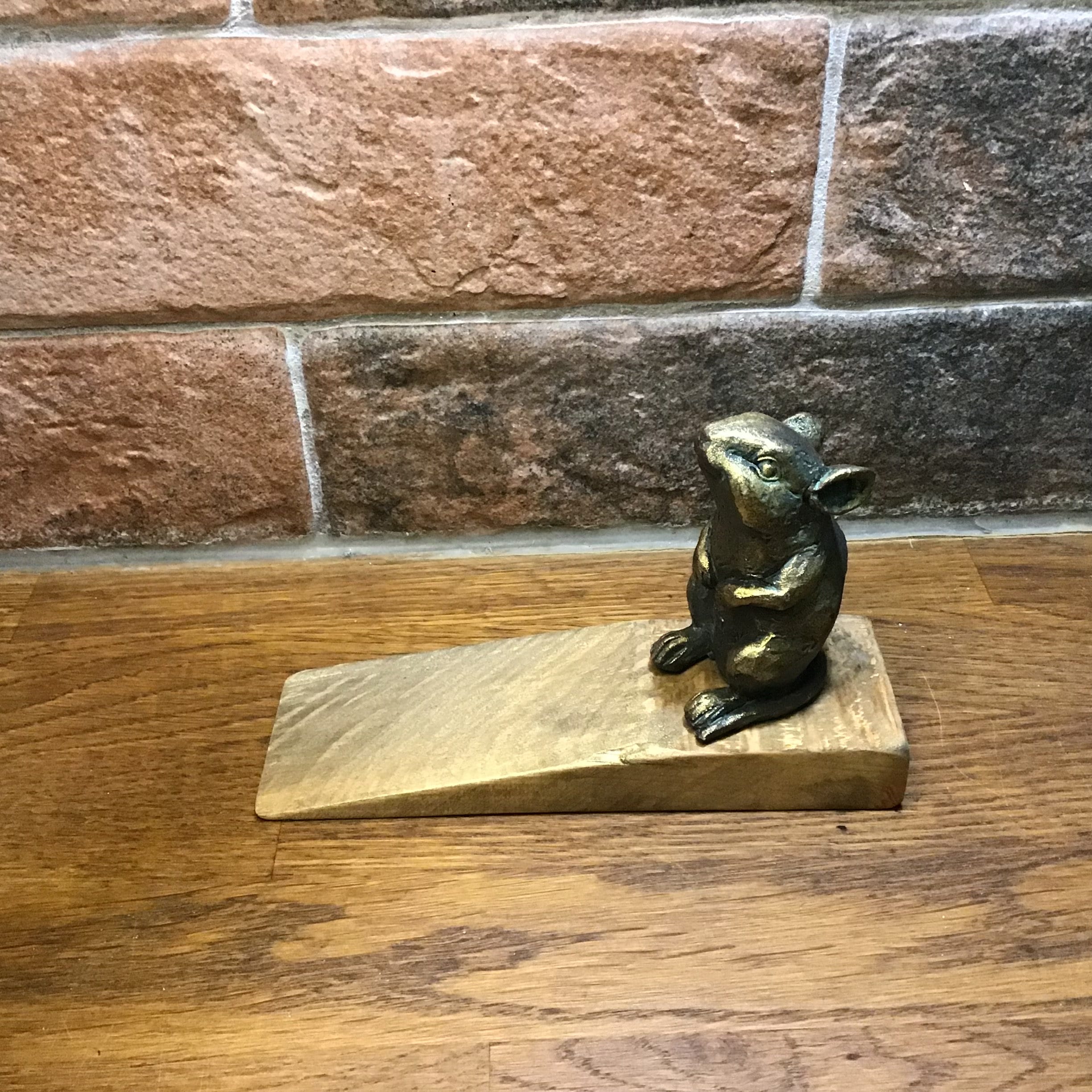 Handcrafted Rustic Mouse Door Stop, Mouse-door Wedges, Country Style ...