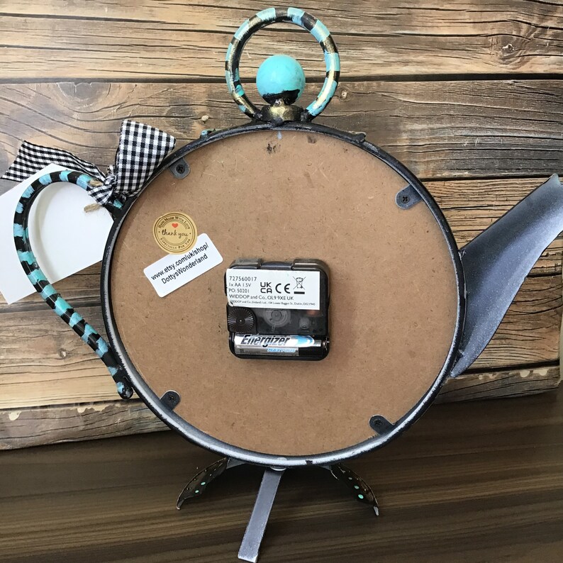 Alice in Wonderland Large Freestanding Mantel Tabletop Clock, Teapot ...