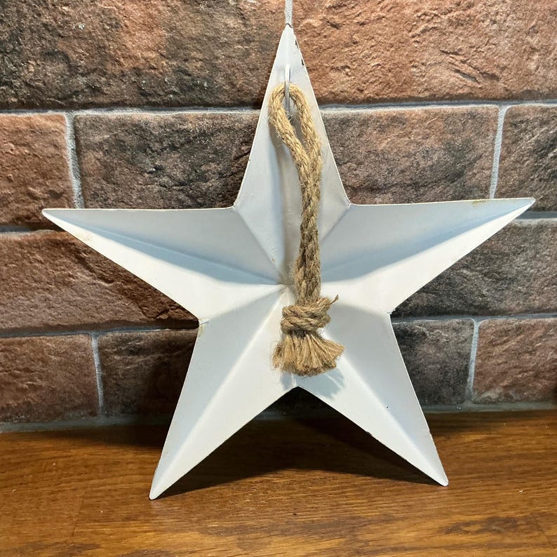 Decoupage Metal Barn Star: Vintage Cottage Style Wall Decor (12 Inch ...