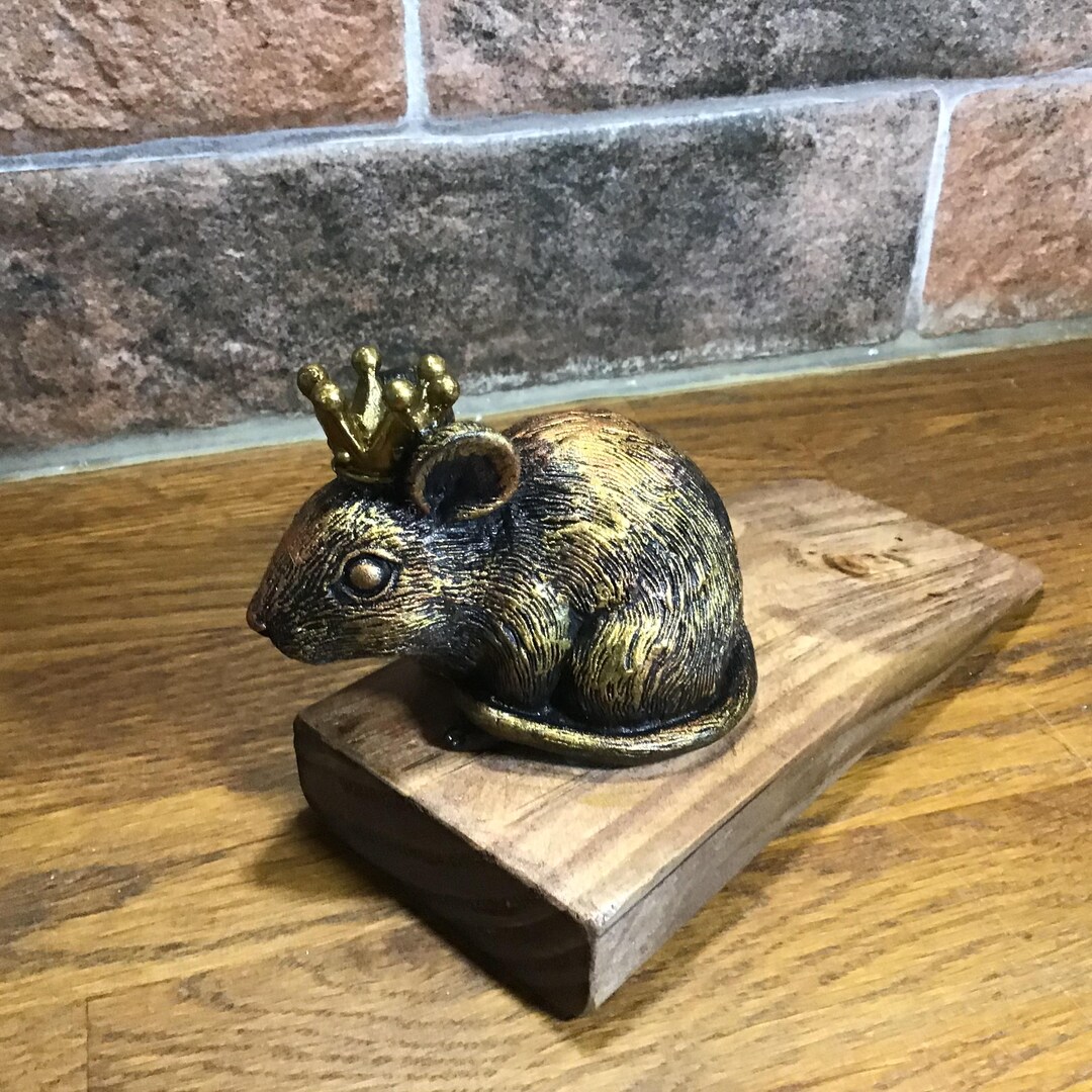 Handcrafted Wide Rustic Mouse Door Stop, Mouse-door Wedges, Country ...