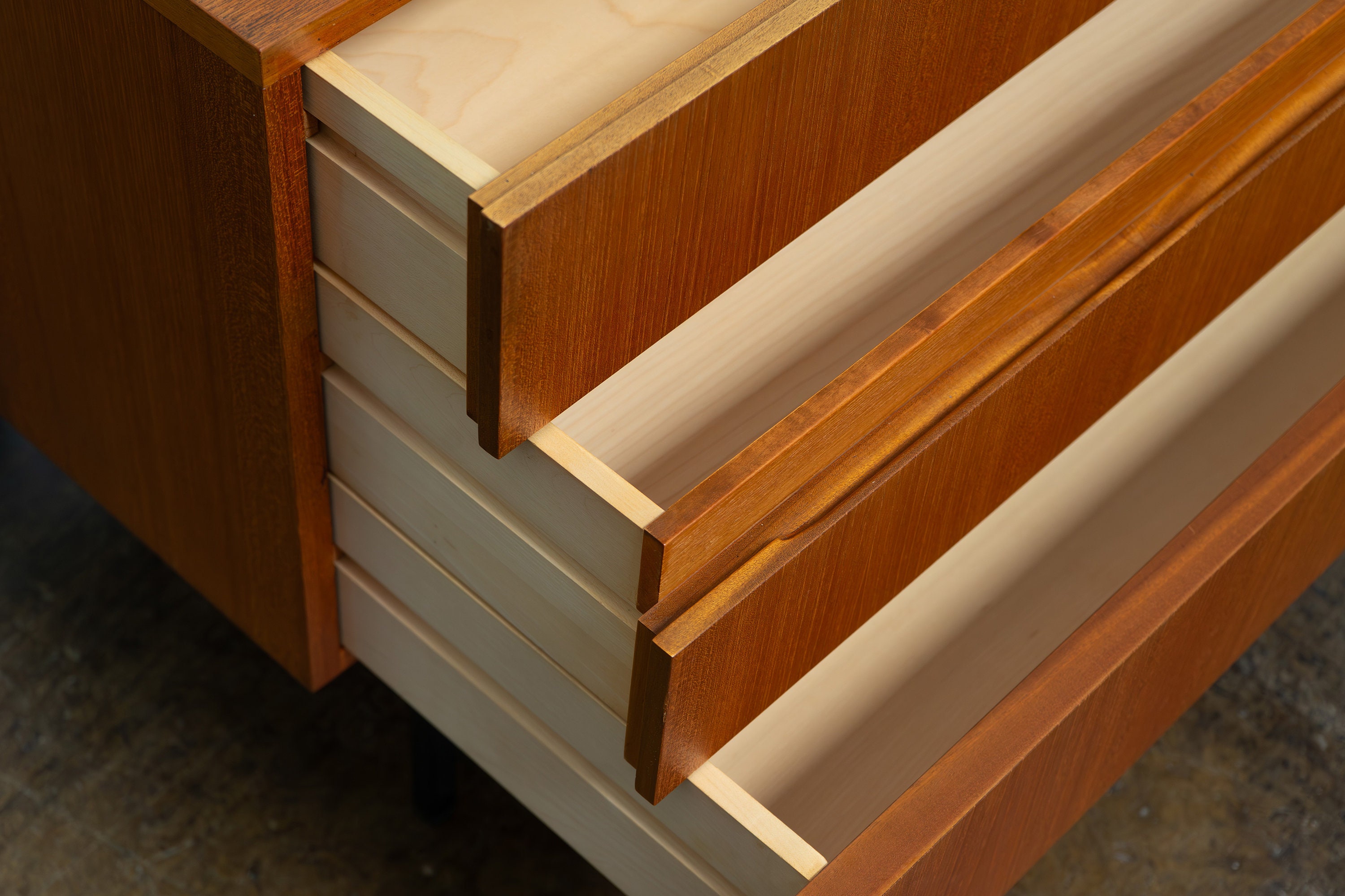 Mid-century Teak Drawer Cabinet / Chest of Drawers by Dieter Waeckerlin ...