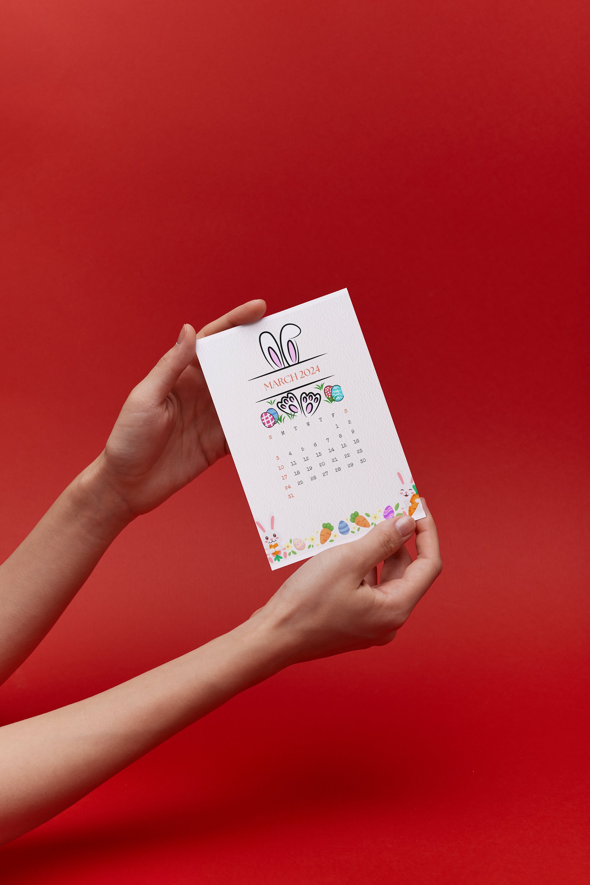 March Easter Calendar March 2024 Calendar March Calendar 2024 Easter ...