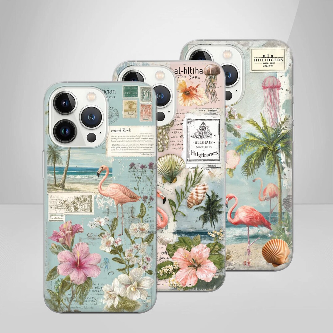 Beachy Blue Coquette Coastal Collage Preppy Cute Aesthetic Case, Summer ...