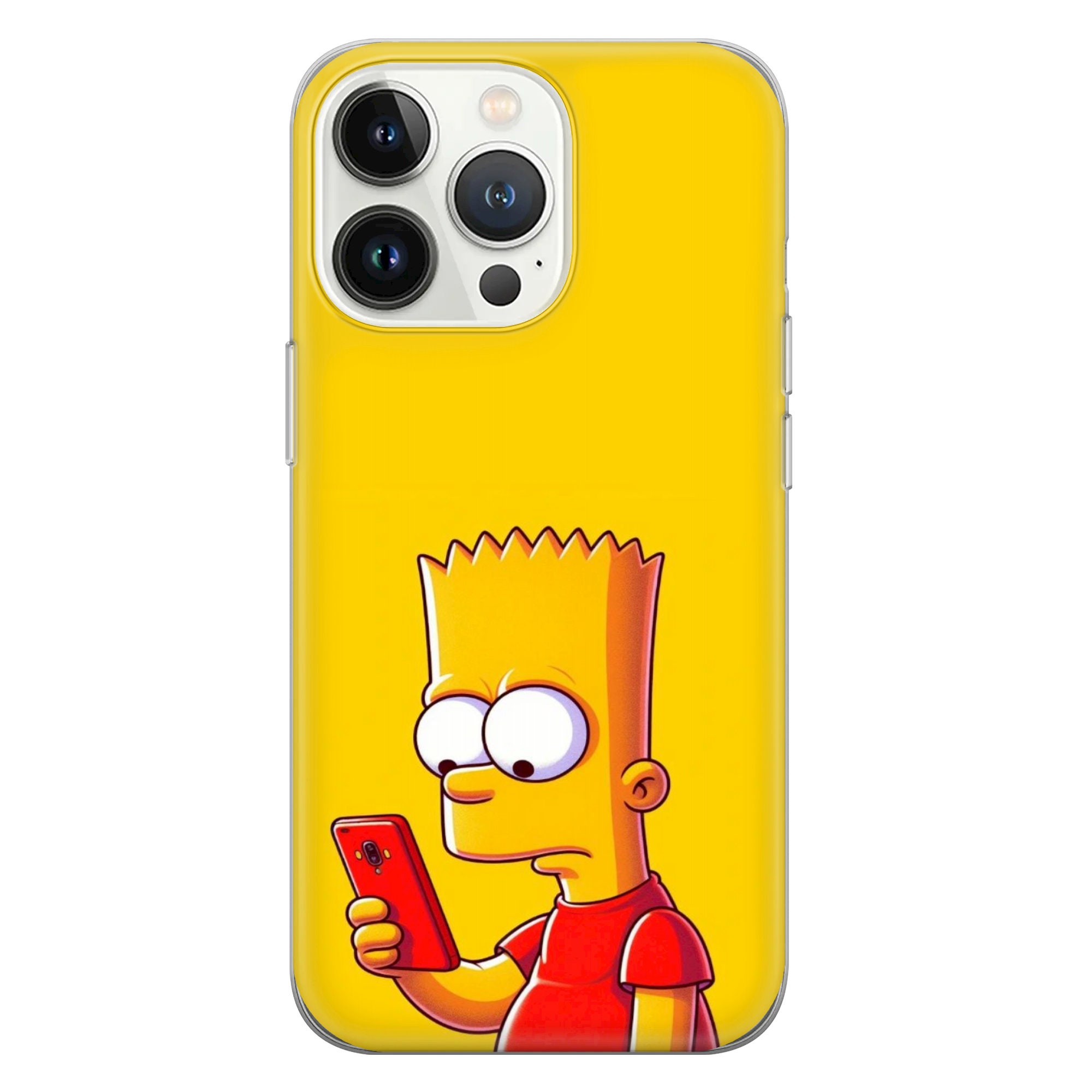 Bart Simpson Phone Case: Springfield Design, TPU Gel Cover - Etsy
