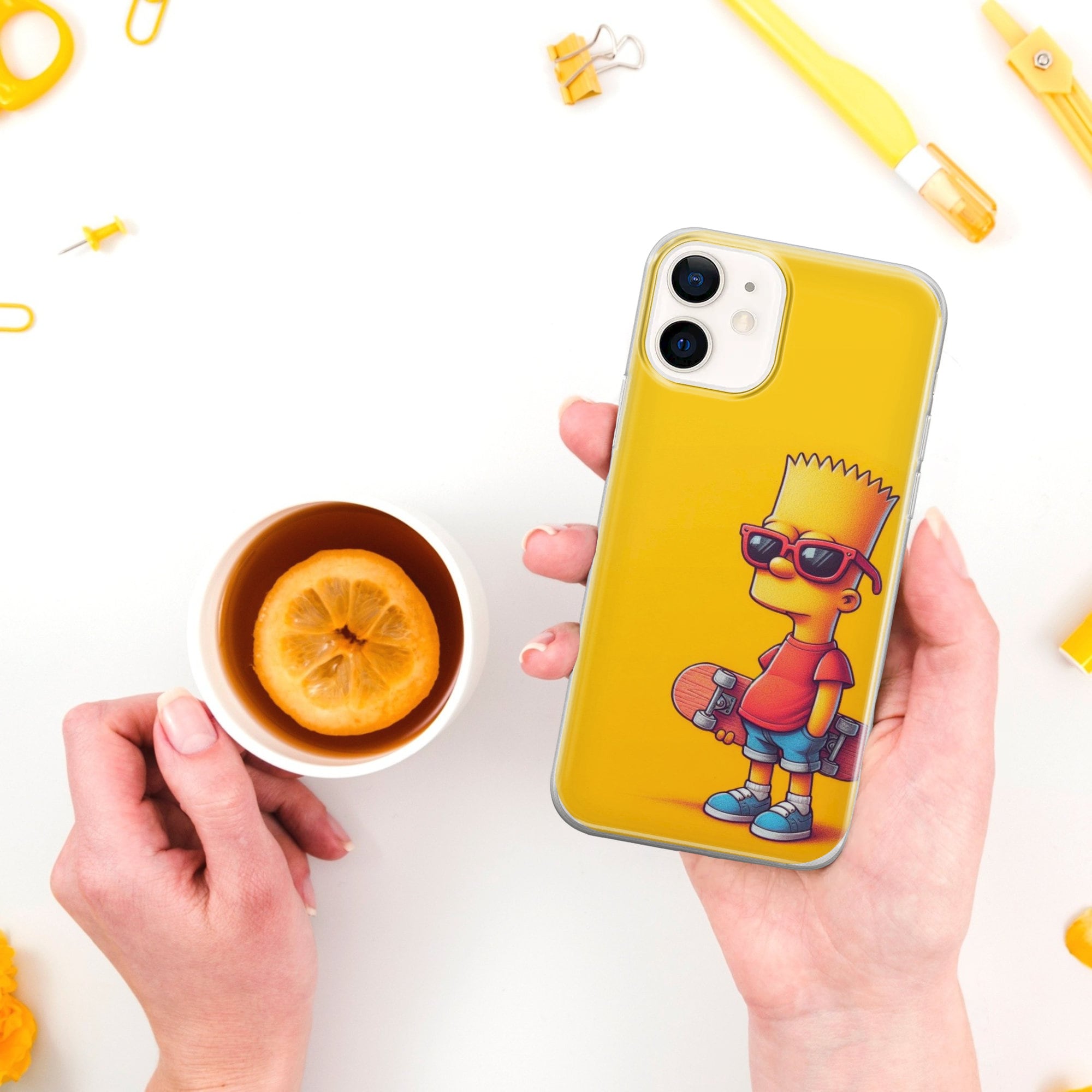 Bart Simpson Phone Case: Springfield Design, TPU Gel Cover - Etsy