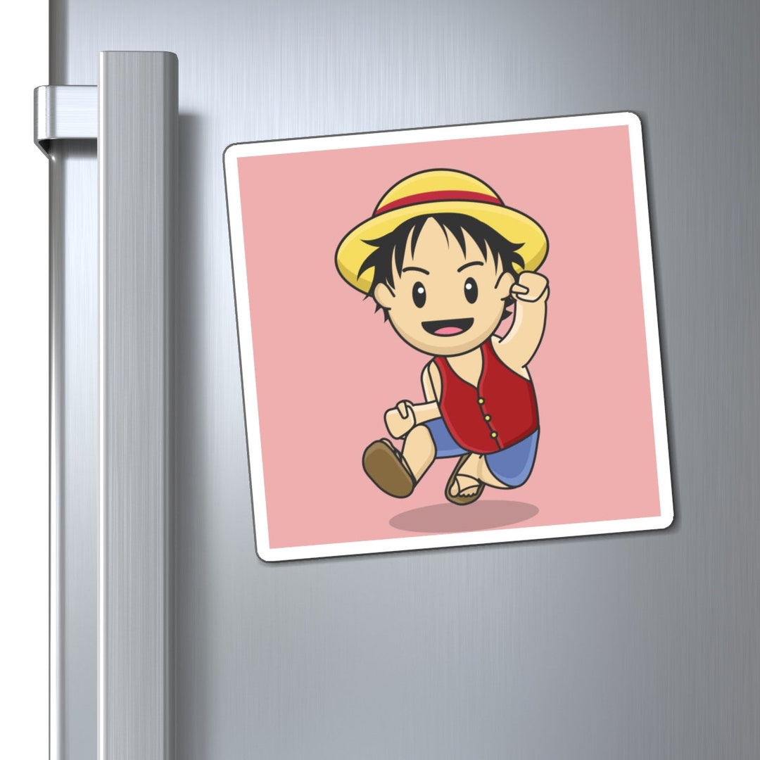 Mugiwara Luffy One Piece Refrigerator Magnet Cute Anime Manga Themed - Etsy