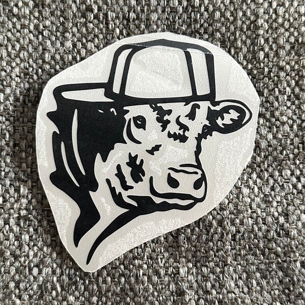 Cow Head Decal - Etsy