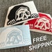 Grim Reaper Peeking Decal Sticker, Skeleton Peeking Decal, Available in ...