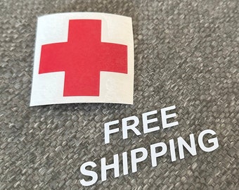 Red Cross Sticker Medical First Aid PICK SIZE COLOR Vinyl Decal Car ...