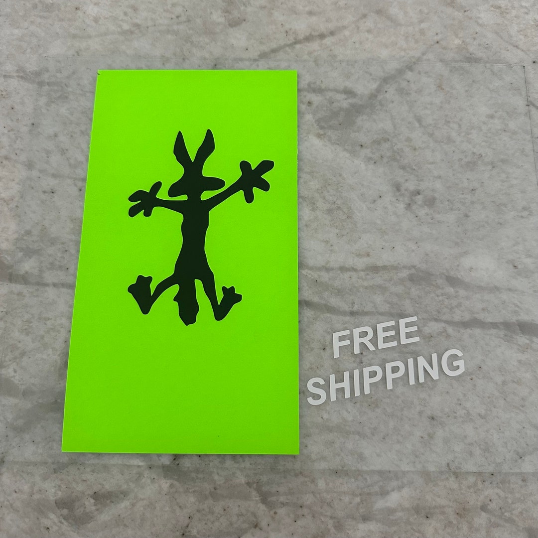 Wile E. Coyote Splat Decal, Road Runner Decal, Wile E. Coyote Ouch ...
