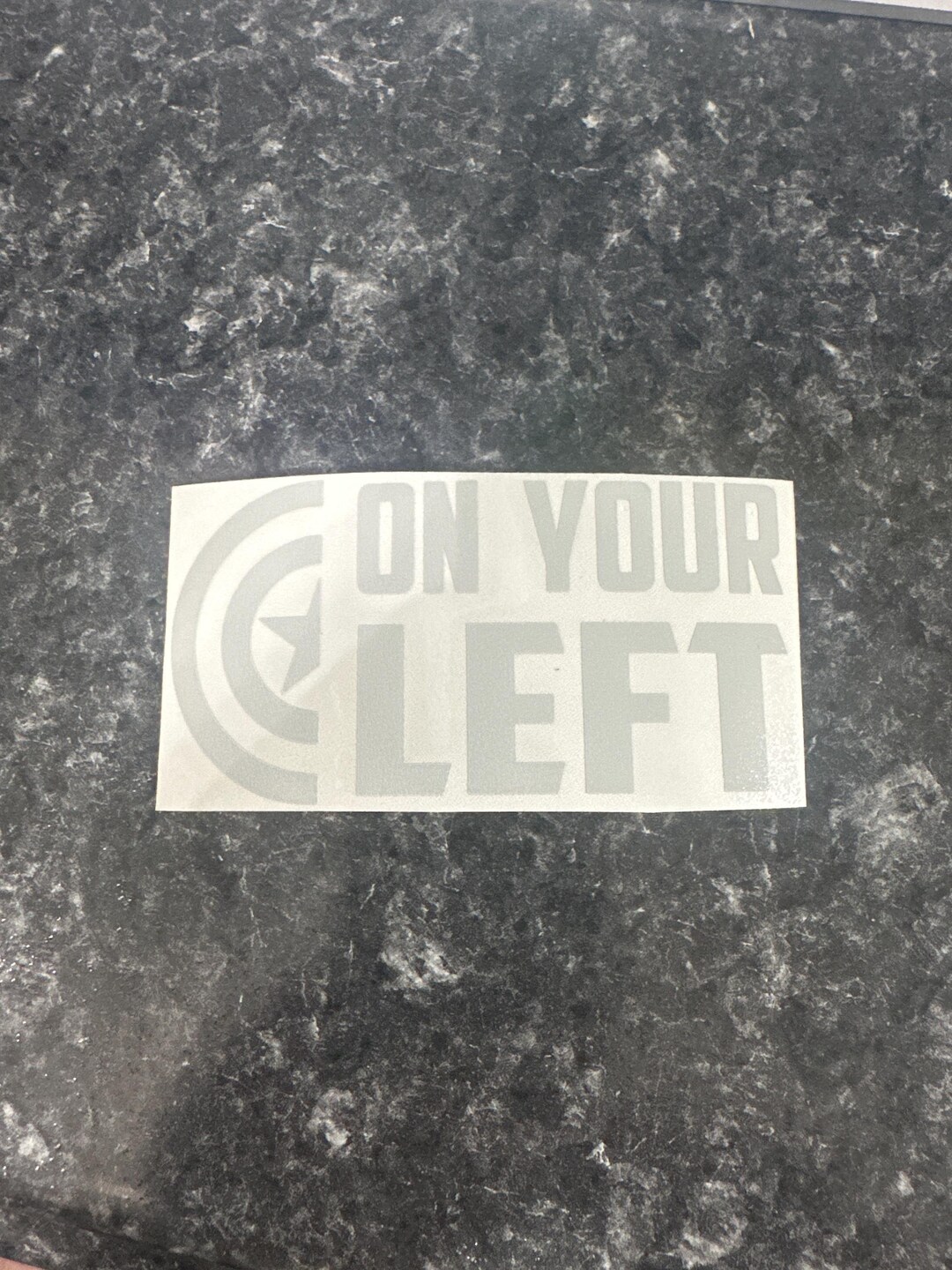 Captain America on Your Left Decal Sticker, Many Sizes & Colors, Steve ...
