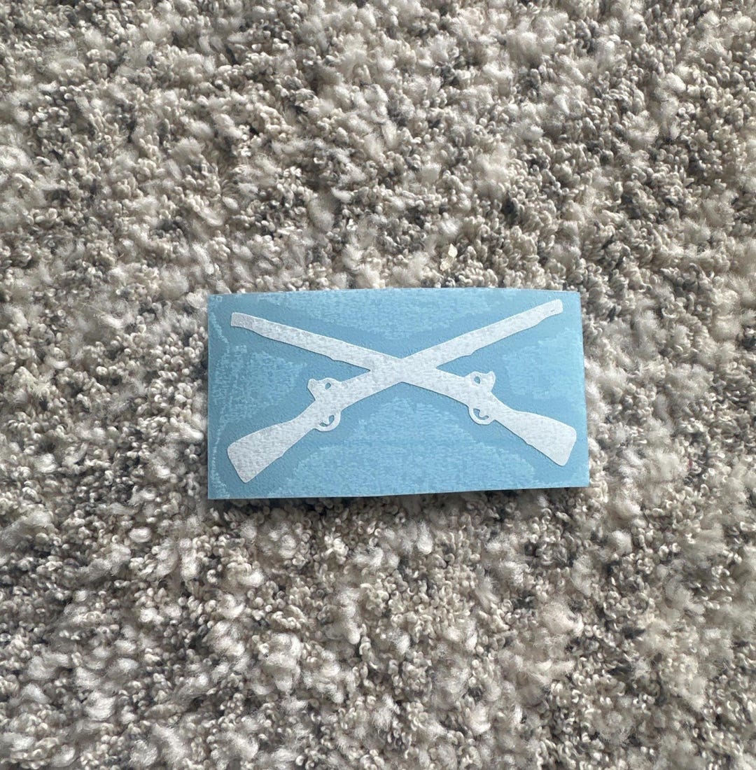 Military Infantry Crossed Rifles Decal Sticker, Many Sizes & Colors to ...