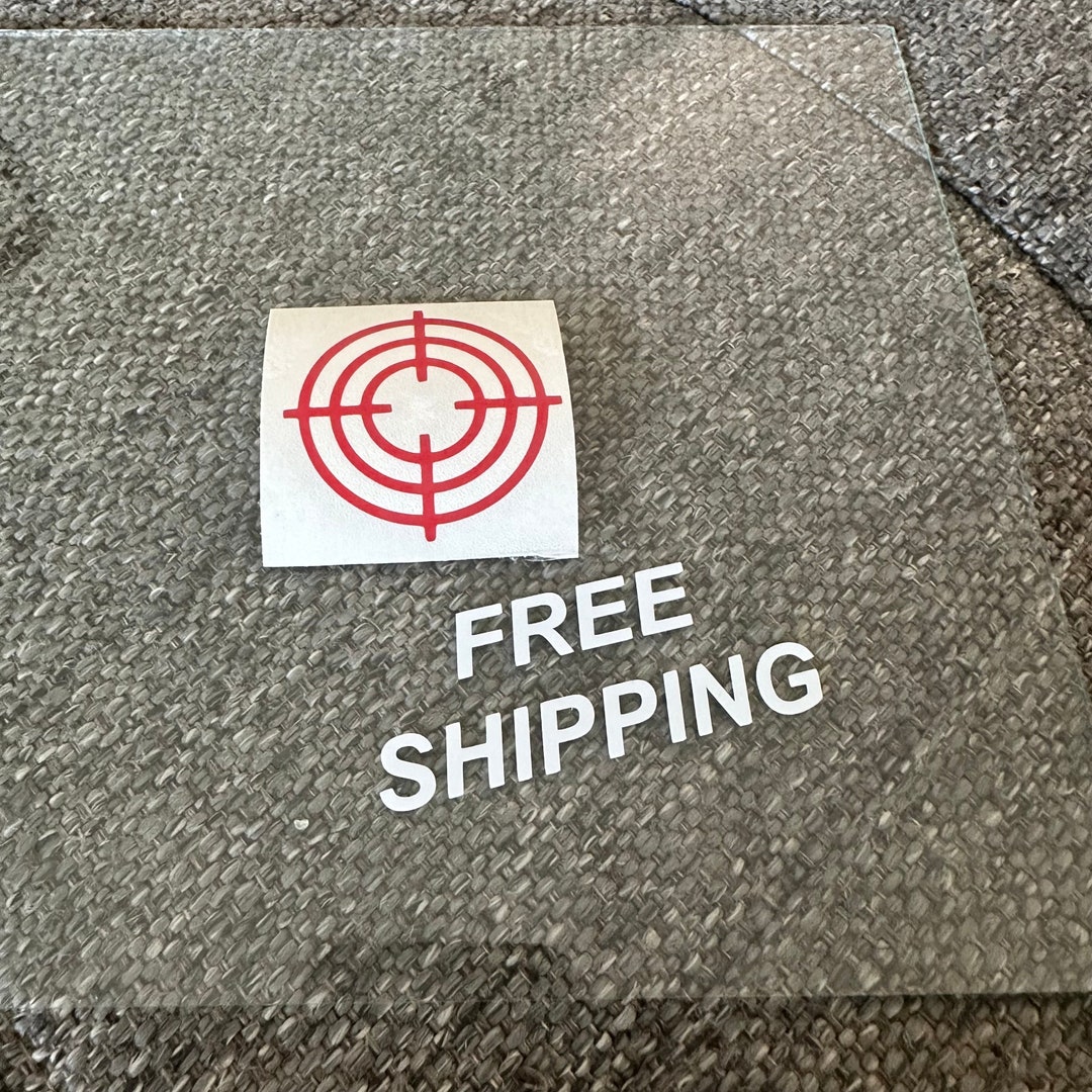 Crosshair Target Bullseye Decals, Hunting Range Decals, Gun Rifle ...