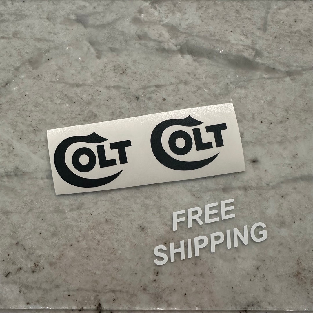 Colt Logo Decal, Gun Case Pistol Shotgun Rifle Decals, Firearms Decal ...