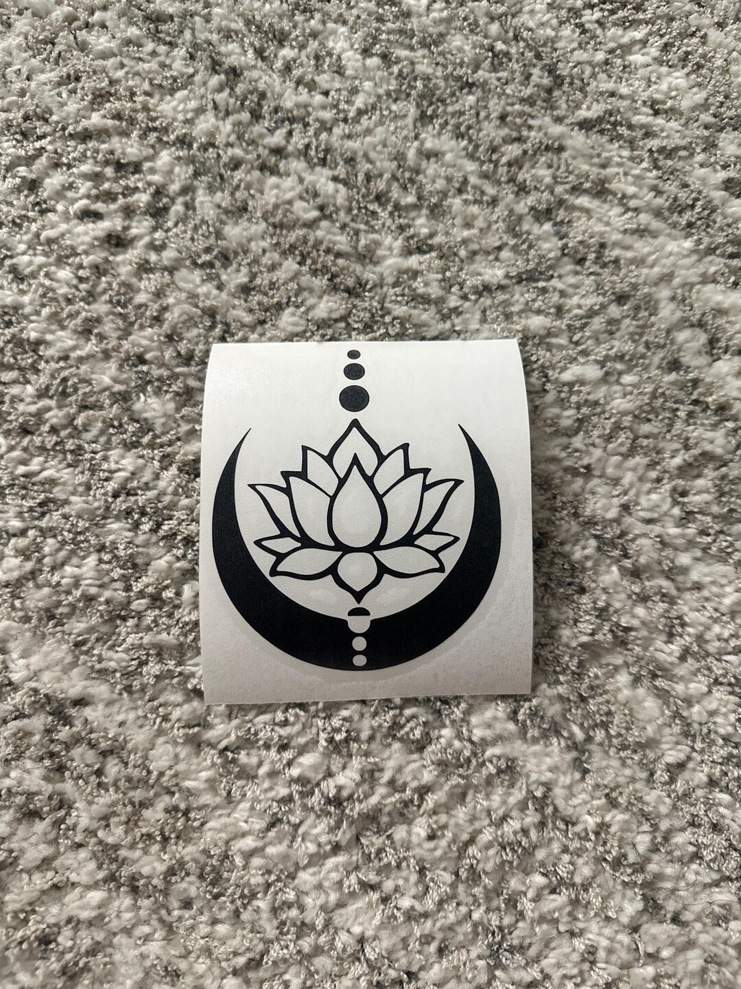 Lotus Flower Moon Decal, Many Sizes & Colors, Star Sun Purity Rebirth ...