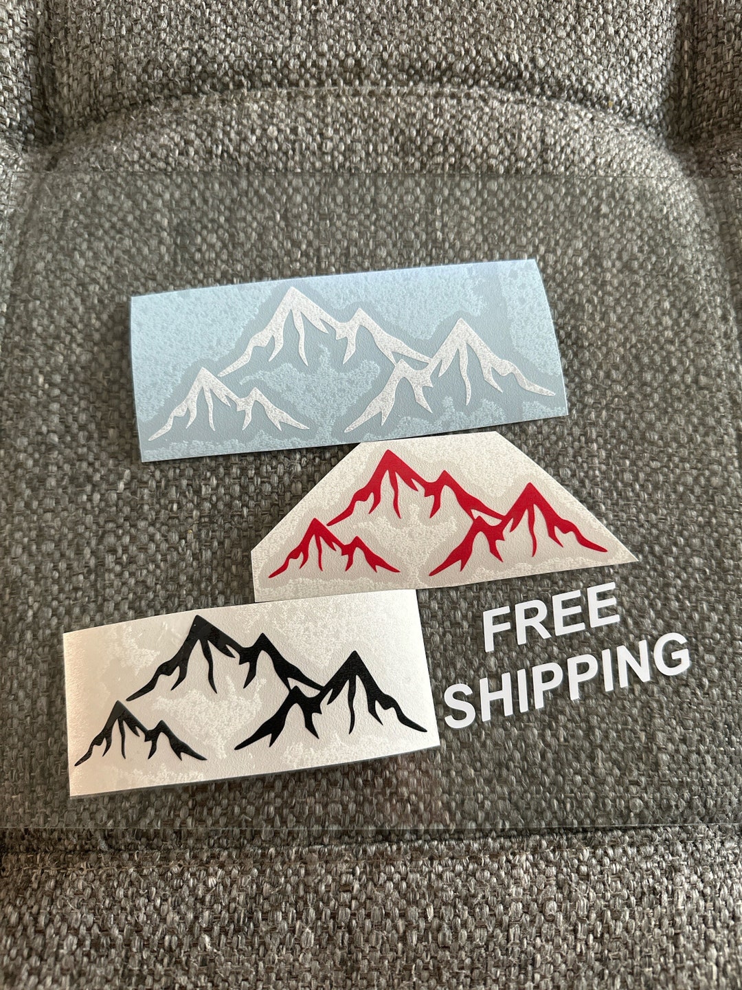 Mountain View Range Decal, Camping Outdoors Decals, Available in Many ...